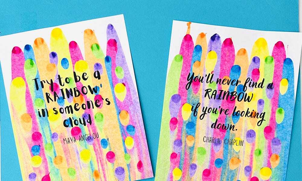 Make Gorgeous Rainbow Art 🌈 - Hello, Wonderful