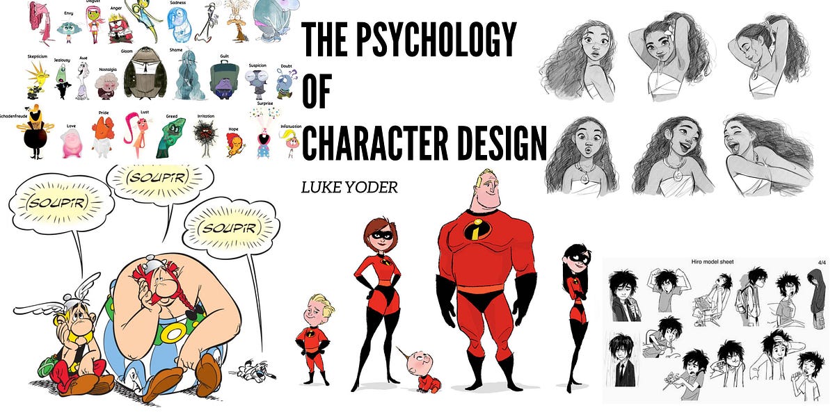 The Psychology of Character Design. - by Luke Mavia