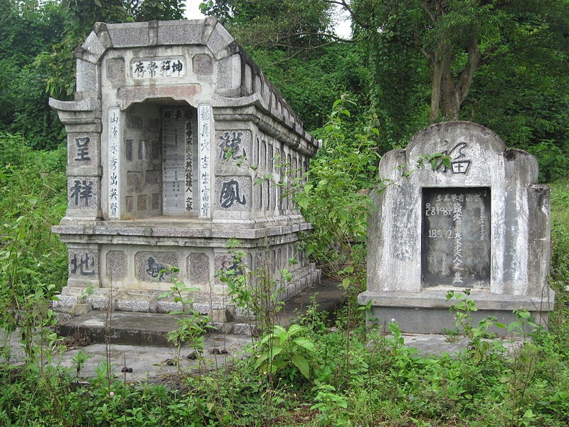 A question of Chinese graveyards - by Anders L