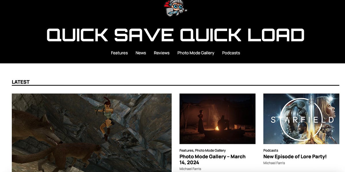 The Future of Quick Save Quick Load - by Michael Farris