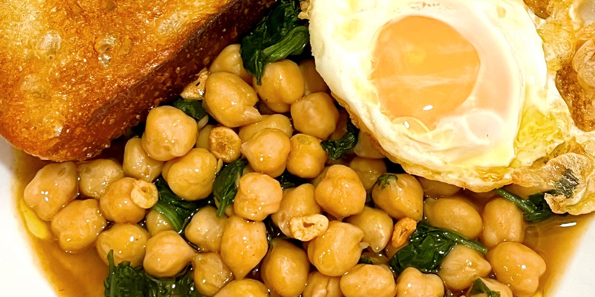 My wife's garbanzos from the south of Spain