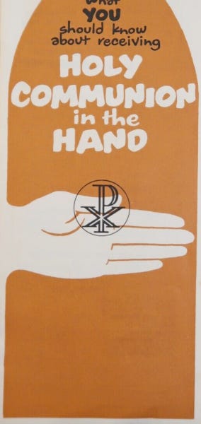 Communion in the Hand - by Amy Welborn - Trust Walk