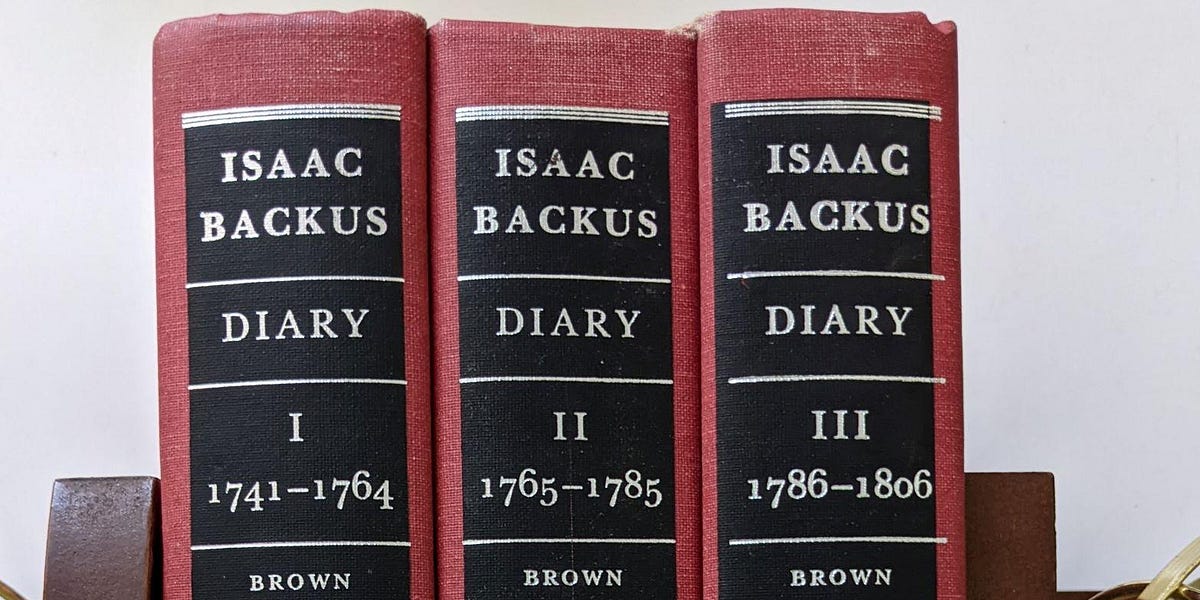Book Review: The Diary of Isaac Backus - by Marc Minter