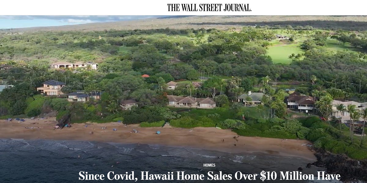 Maui tragedy - part of the 'burn back better' campaign?