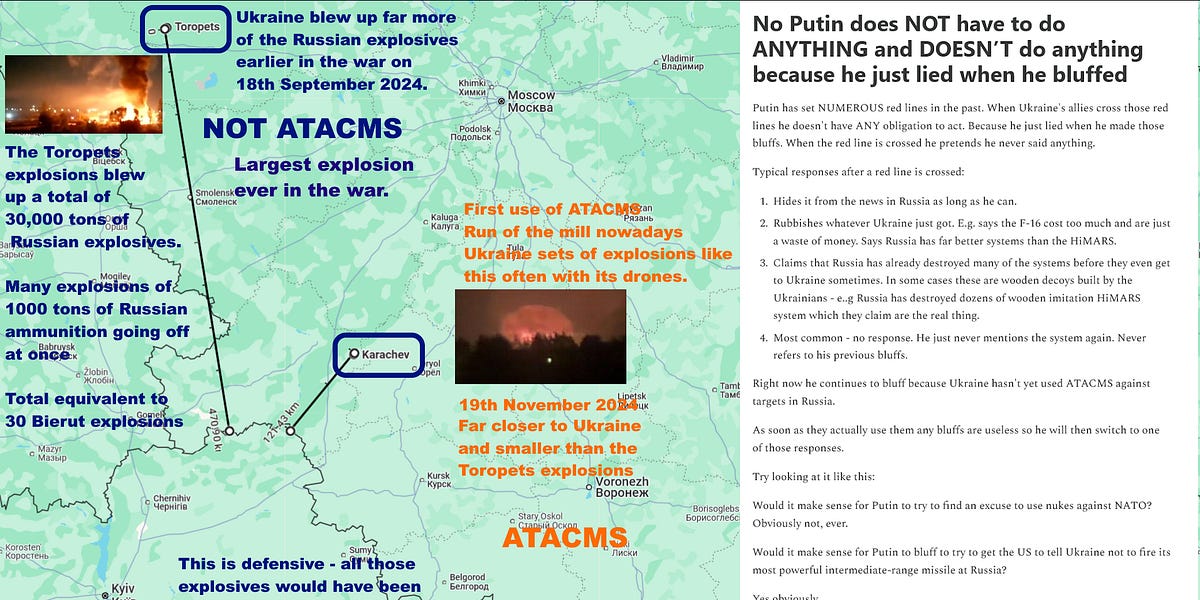 First ATACMS strike is far smaller and far closer to Ukraine than the ...
