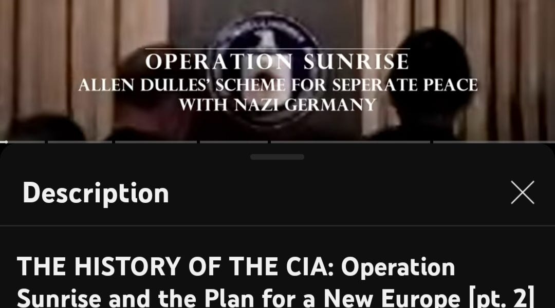 The secret history of The CIA and OSS helping Nazis. The CIA is the ...