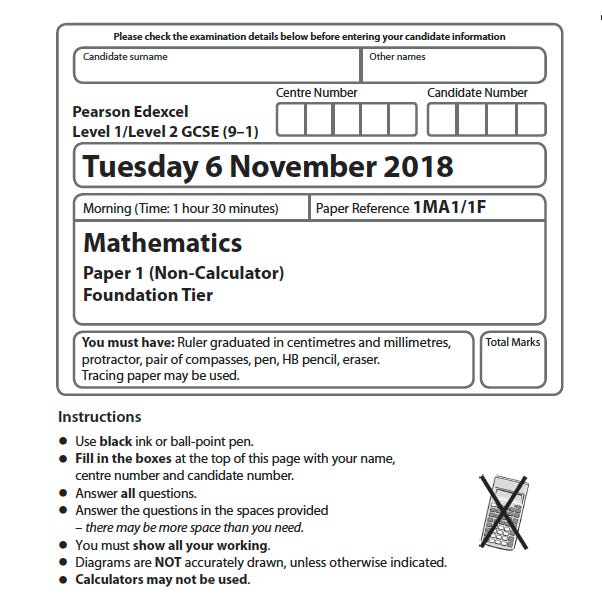 Can AI create an "Explain the mistake" GCSE Maths paper?