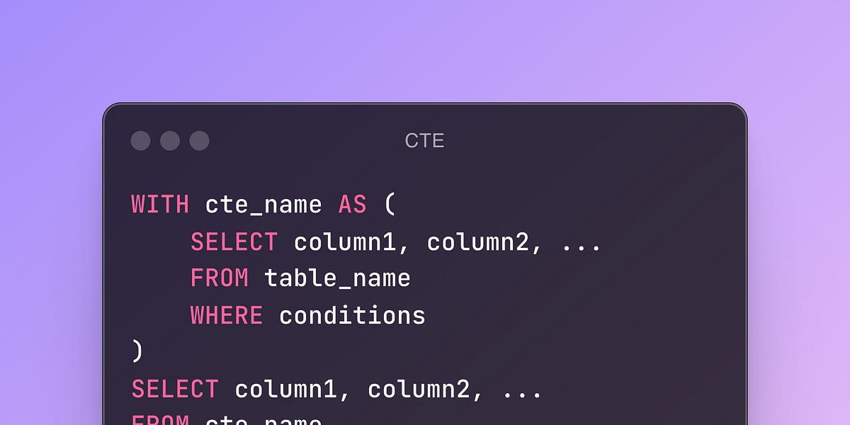 WITH CTEs let's resolve a (sub)query - by Vinay