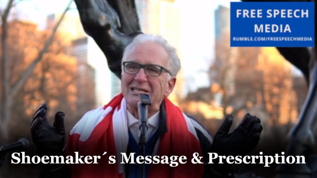 Dr Shoemaker’s Important Message and Prescription