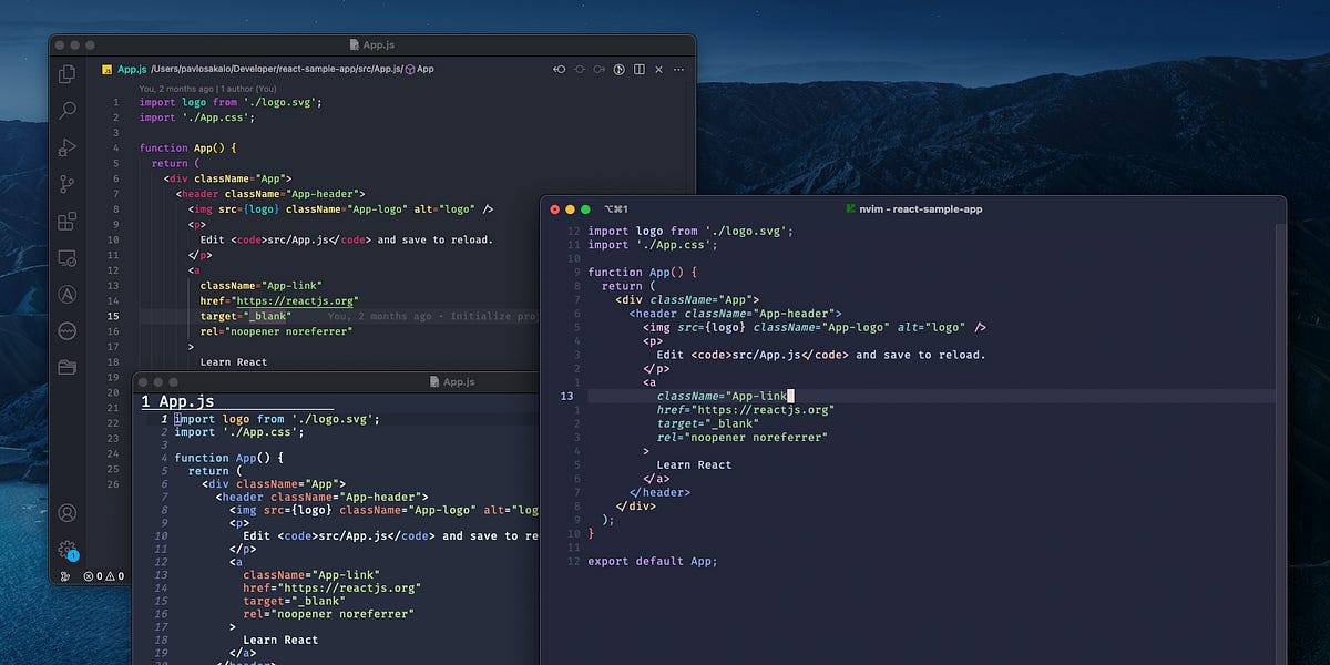 My Take On Neovim Vs Emacs Vs Vs Code By Pavlo Sakalo