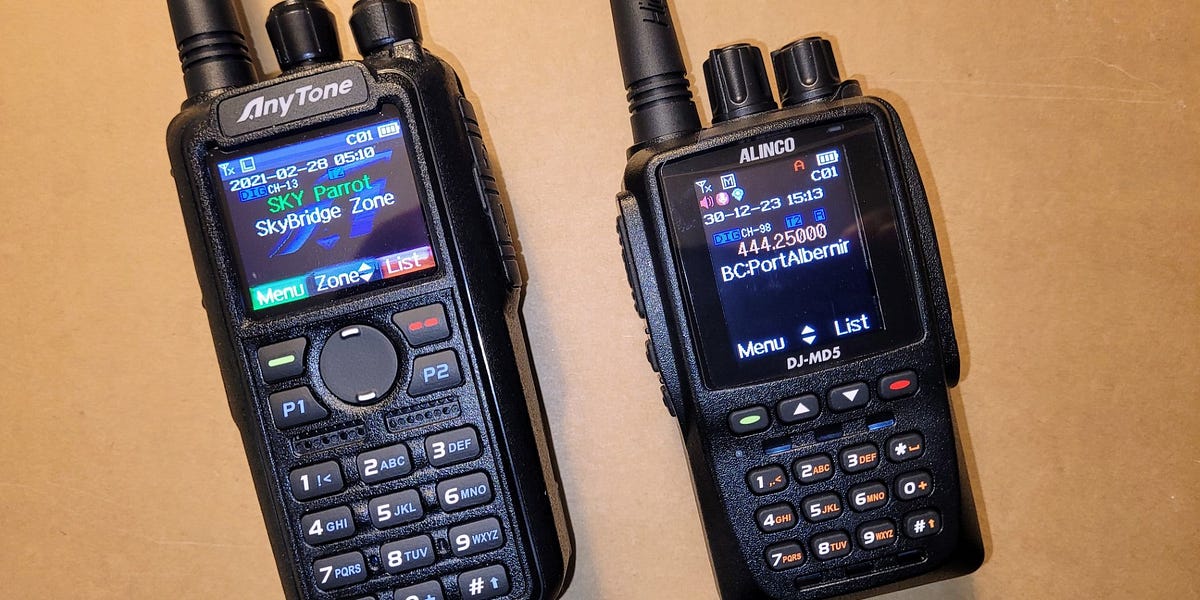 Programming my AnyTone and Alinco DMR HTs