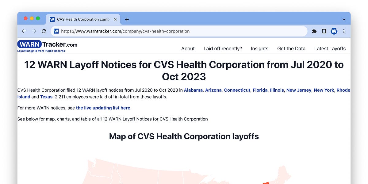 Notable layoff notices- 8/9-9/4/2023 - by WARN Tracker