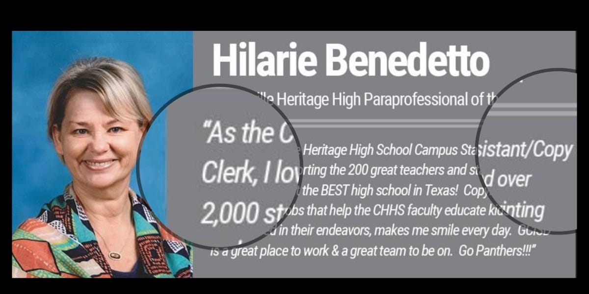 Protect GCISD Recognizes Quality Writing