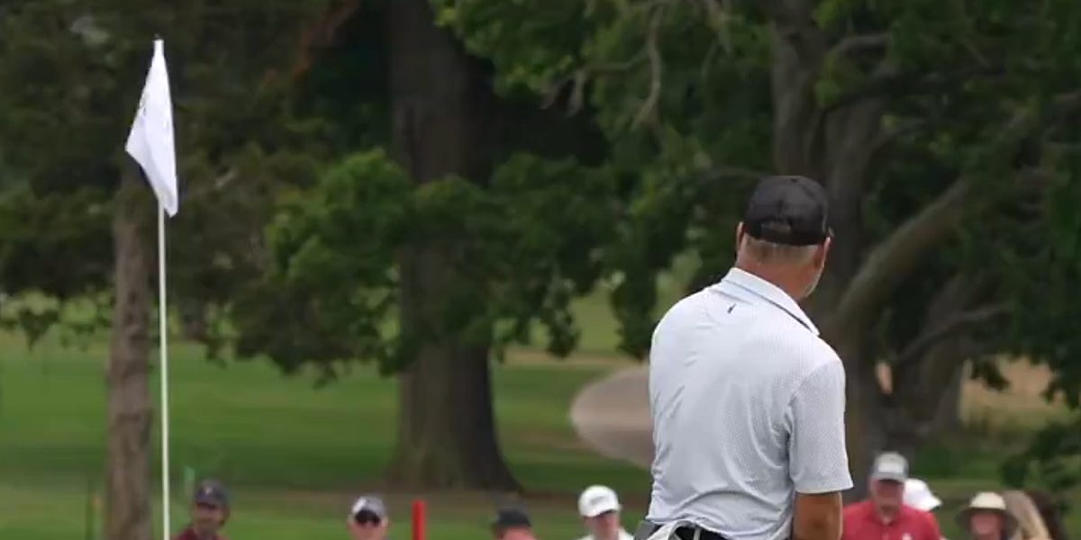 Andre Metzger in a great spot, on the course and off