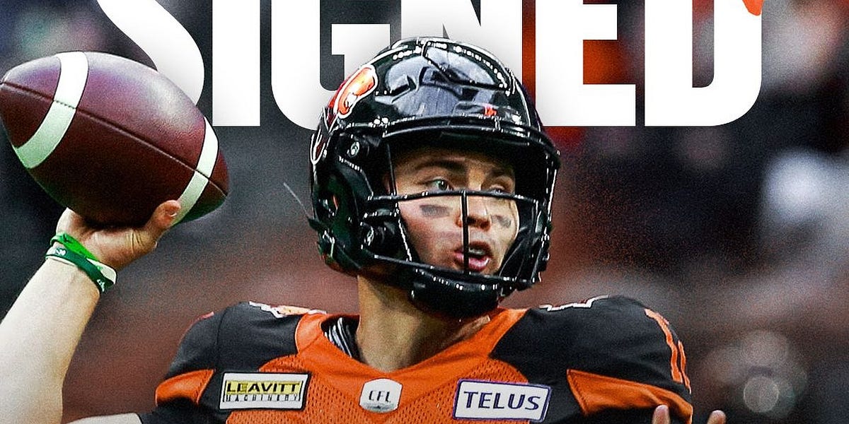 Nathan Rourke Back To BC After Being Released By Falcons