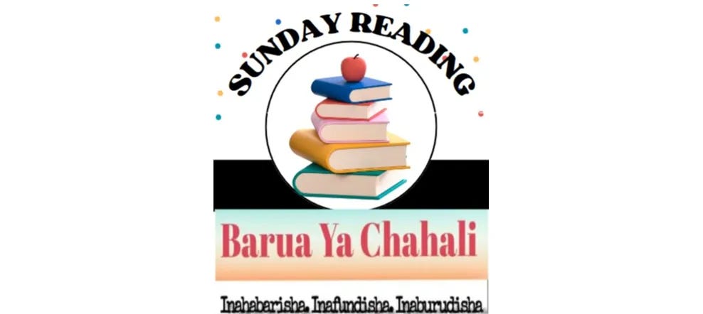 #SundayReading 29/10/2023 - by Evarist Chahali