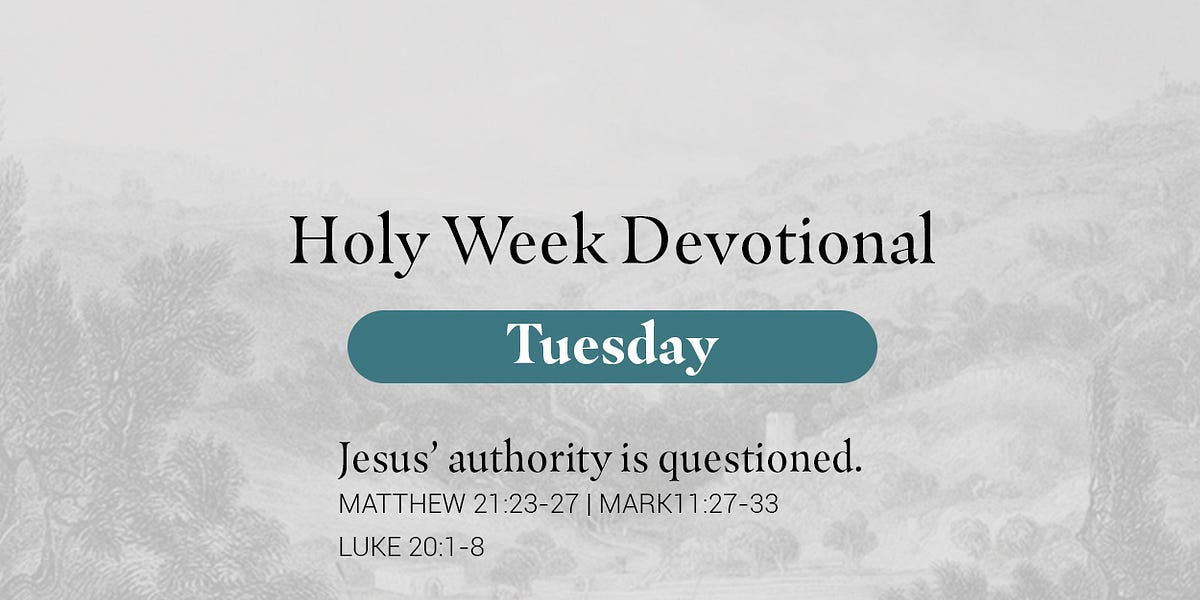 Holy Tuesday - by Matthew Ochoa