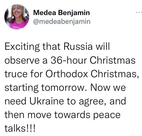 Russia Offers a Christmas Truce - by Andrew Wimmer