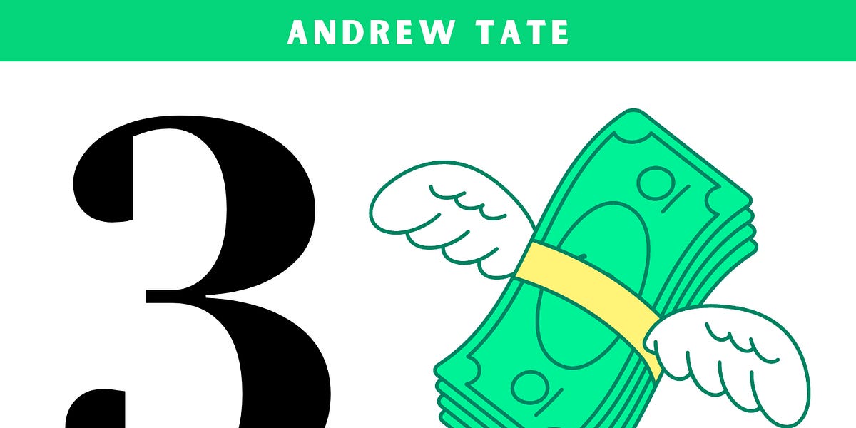 Andrew Tate reveals the 3 key things he did to become rich🤑