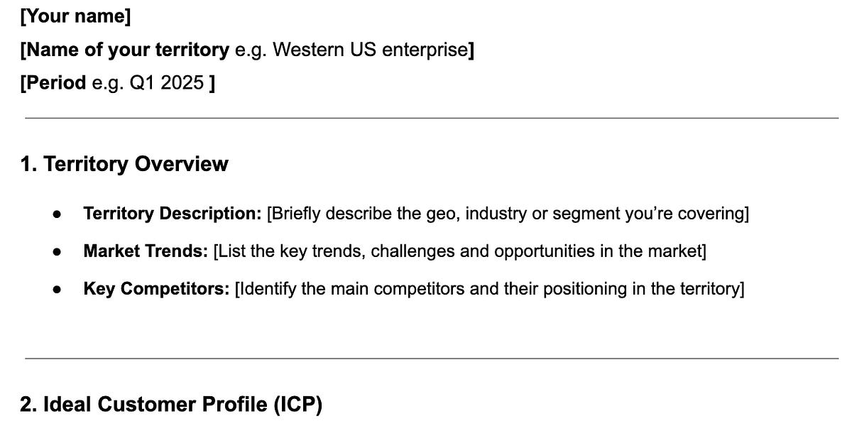 How to build a territory plan and hit your quota