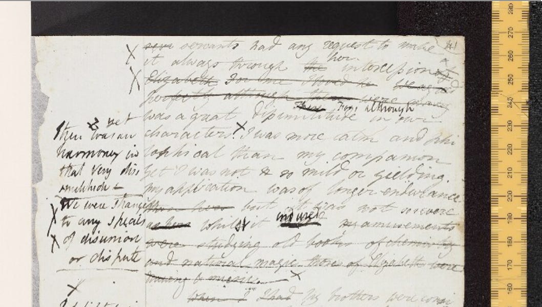 Mary Shelley's Notes for Frankenstein - by Jillian Hess
