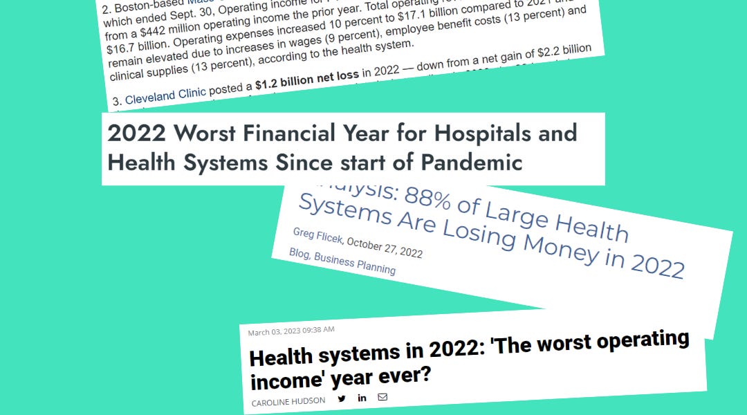 The Healthcare Breakdown No. 030 - Breaking down why health systems are ...