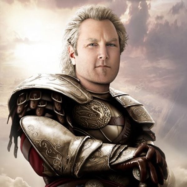 Here Is A Painting Of Ghost Andrew Breitbart As A Nordic Knight