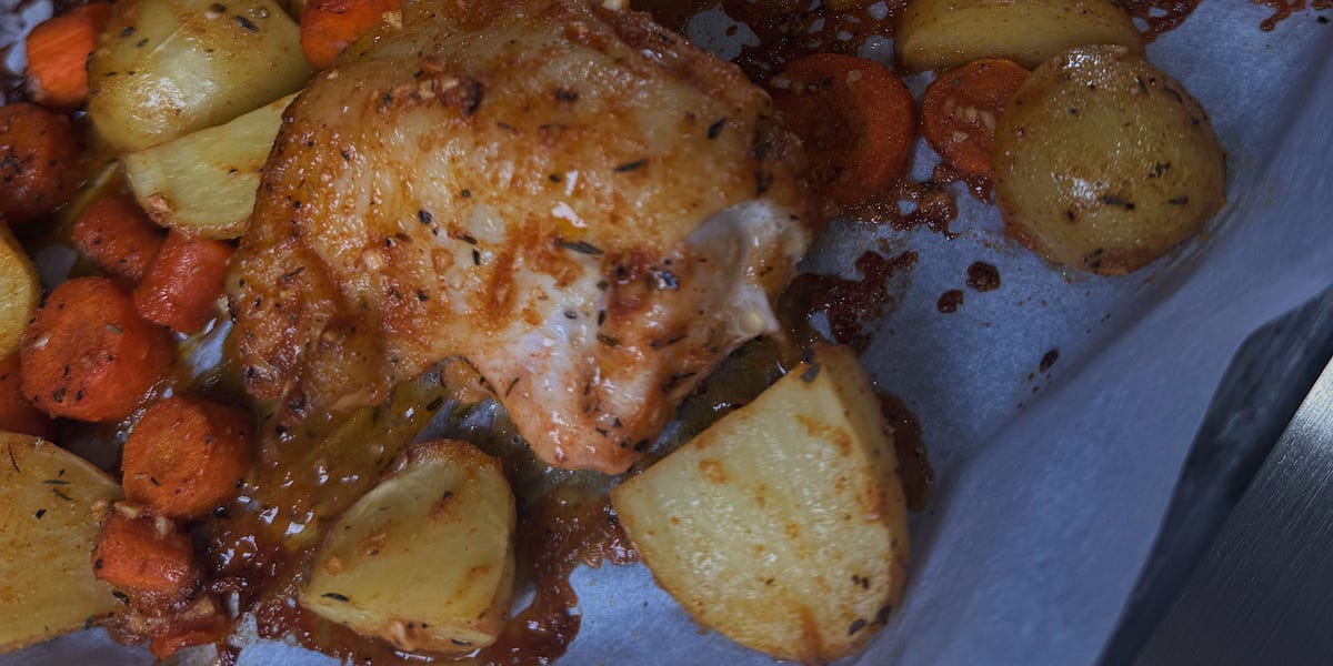 One pan dinner roast - by Tini Younger - Tineke’s Substack