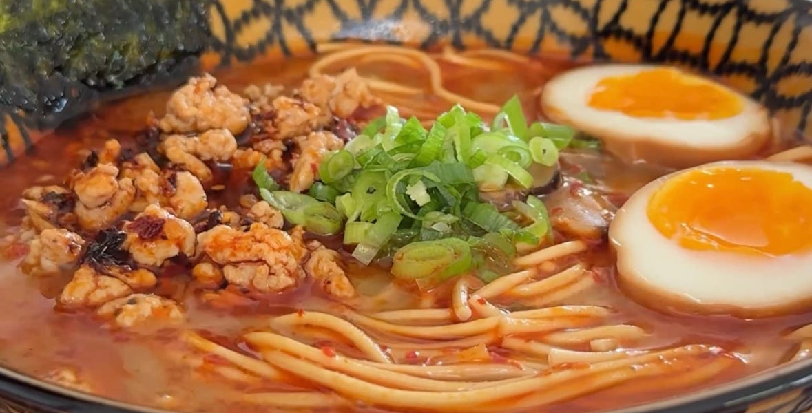 Mom's Spicy Chicken Ramen - by Maxine Sharf
