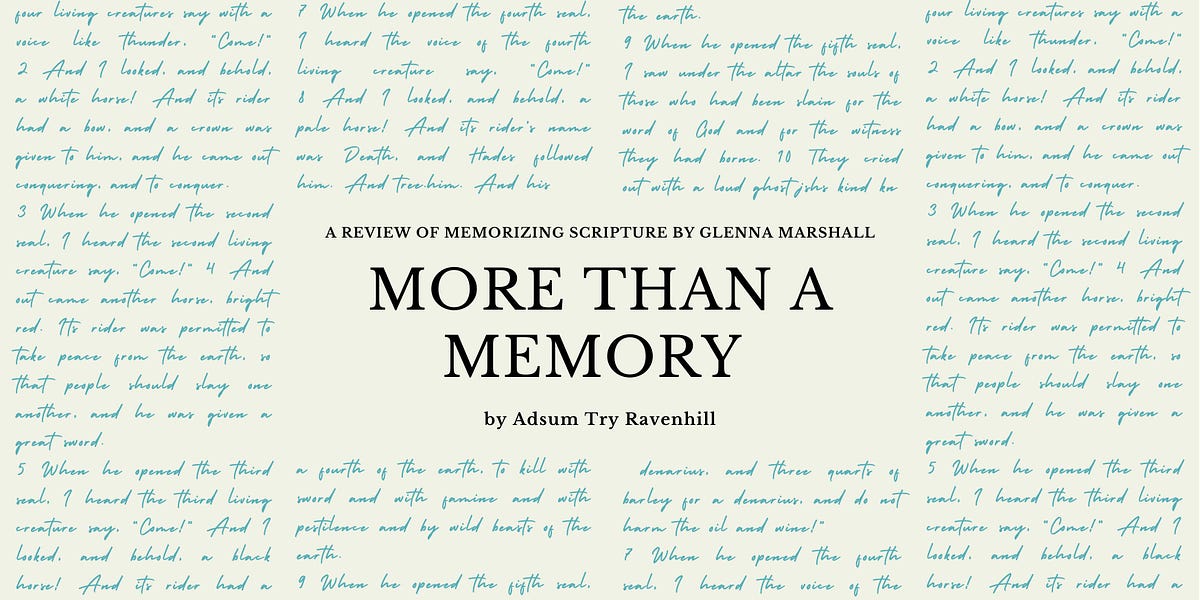 More than a Memory - by Adsum Try Ravenhill