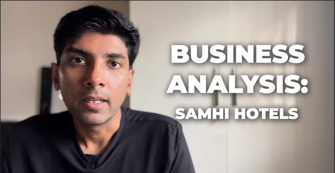 Samhi Hotels: A Deep Dive Analysis (Video) - by Harsh Vora