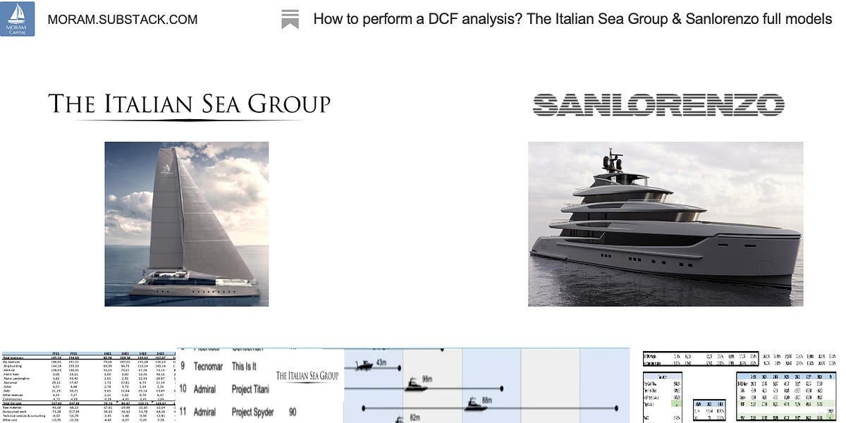 Educational: How to perform a DCF analysis? The Italian Sea Group ...