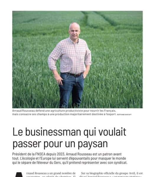 Adrien Rousseau de la FNSEA, le business man qui voulait passer pour un ...