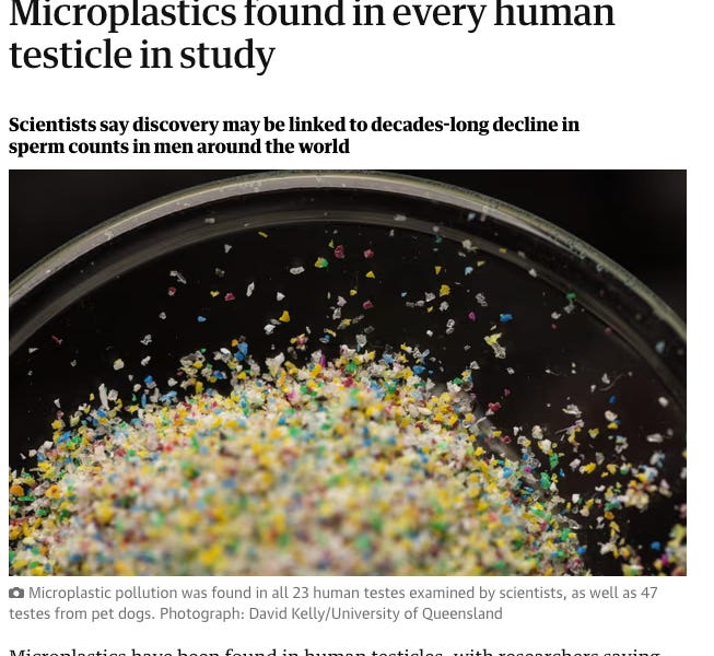 Plastic Balls: Are Microplastics Messing with Mankind's Manhood?