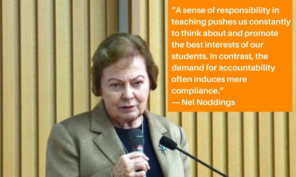 Nel Noddings - On Care - by David Deubelbeiss