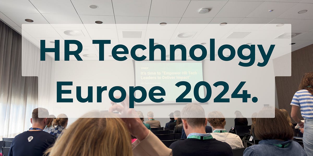 HR Technology Europe 2024. - by Johannes Sundlo