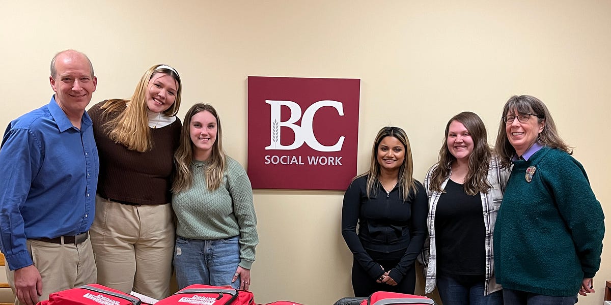 Social work secures emergency kits, AED