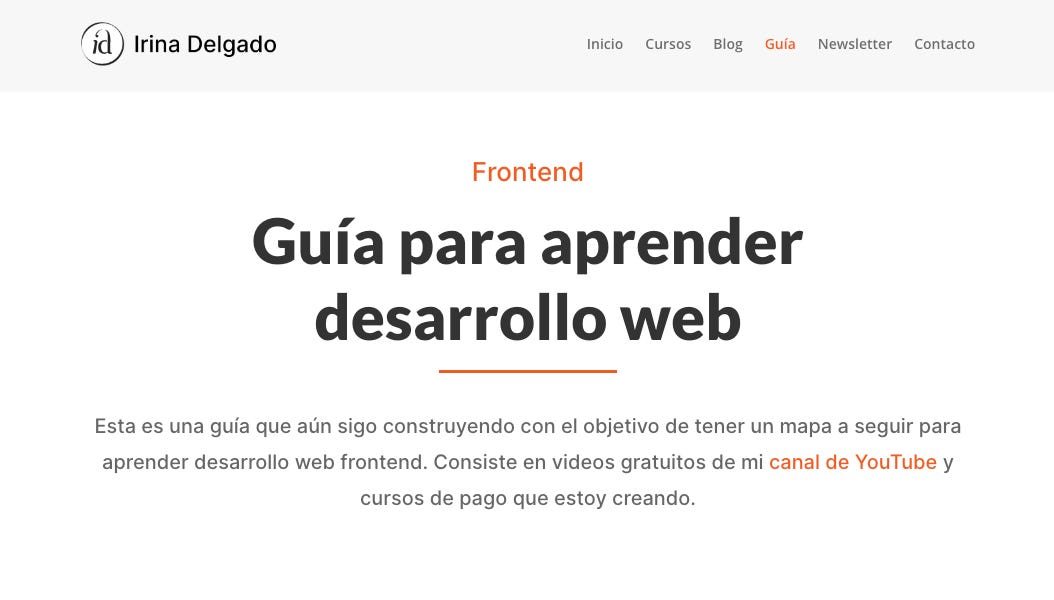 Guía Para Aprender Desarrollo Web 2024 - by Irina Delgado