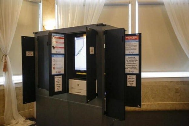 Dominion Electronic Voting Machine - by susan eustis