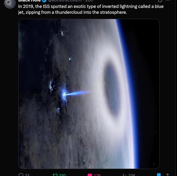 Blue Jets In The Upper Atmosphere - by Charlie Martin