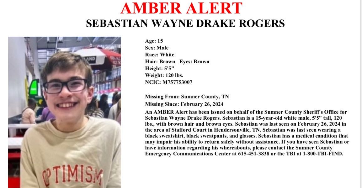 Sebastian Rogers Amber Alert- Reflecting on the Last Two Months