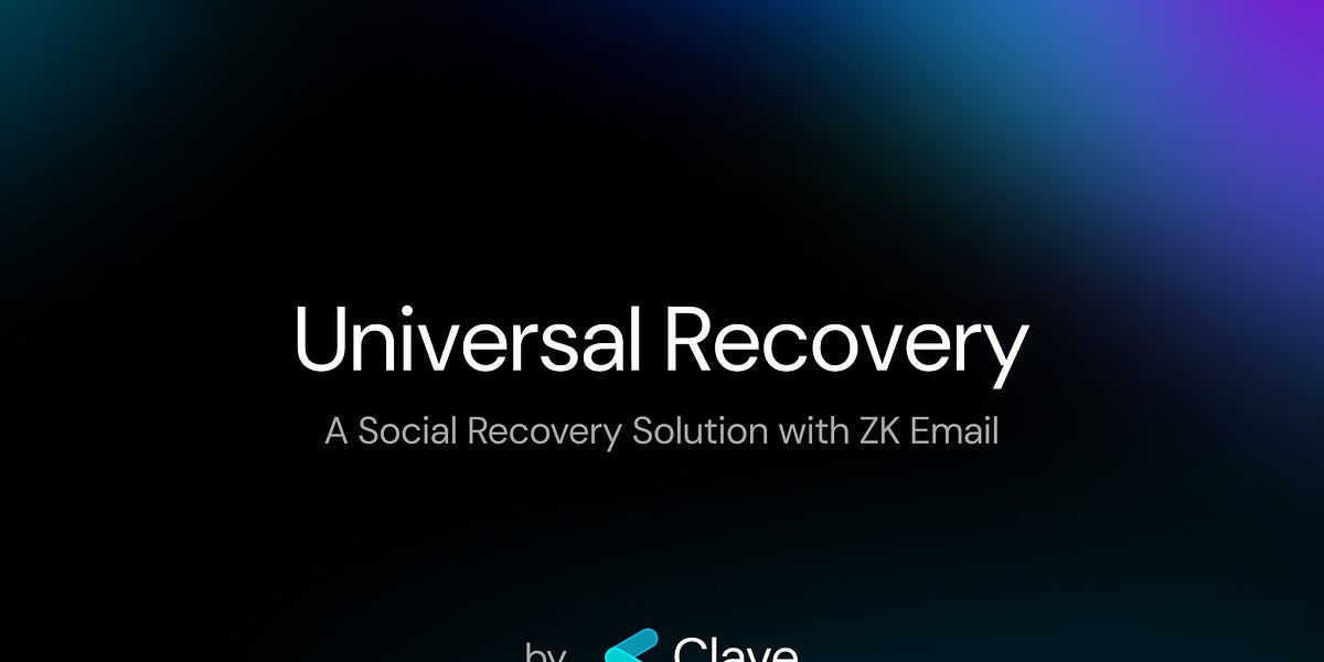 Universal Recovery: A Social Recovery Solution Utilizes ZK-Email