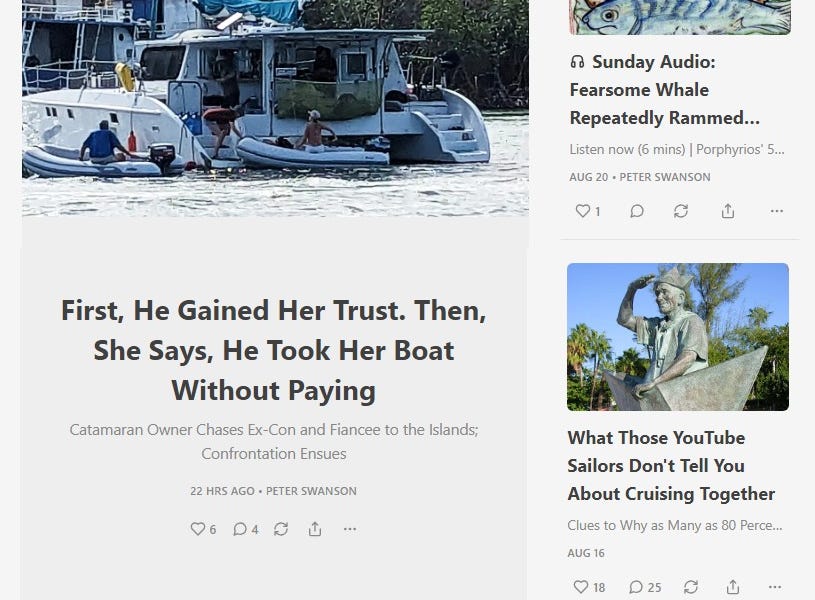 Hey, All You Boating Bloggers, Consider Switching to Substack. (Trust Me on This)