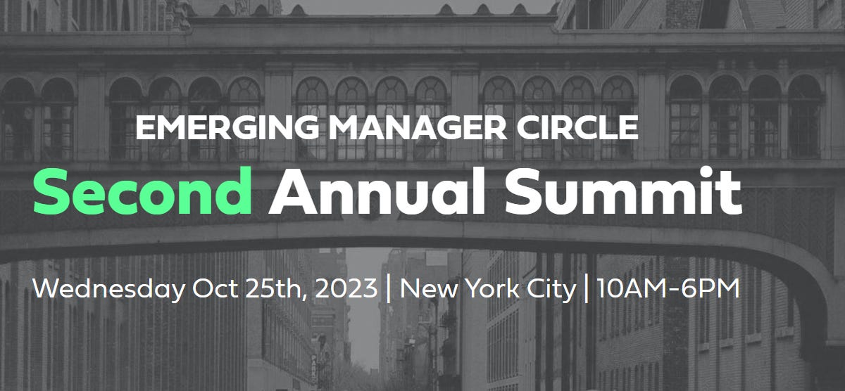 Announcing the Second Annual Emerging Manager Circle Summit