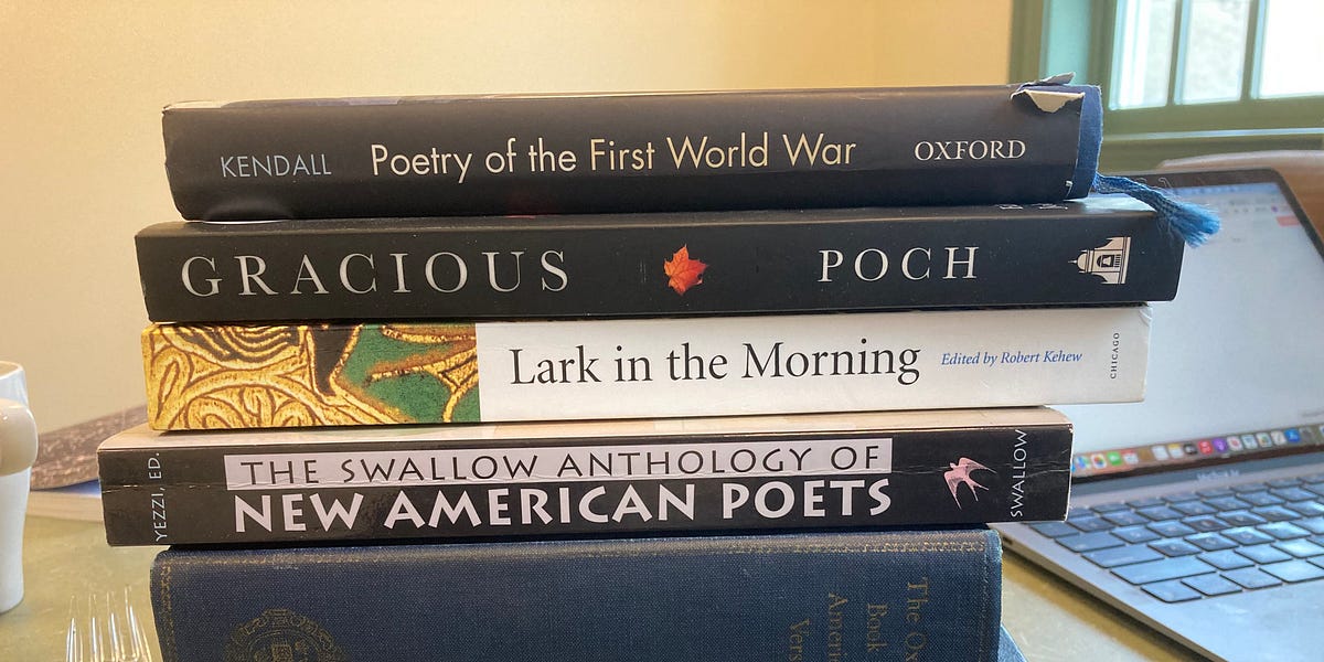 On Poetry Anthologies - by Micah Mattix - Prufrock