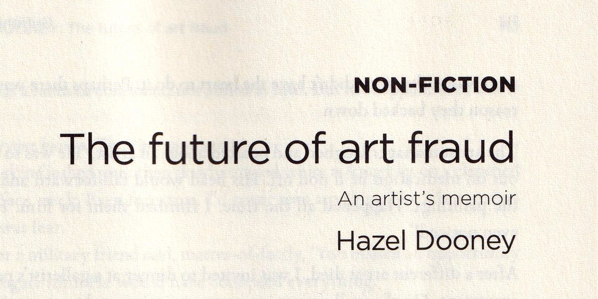 The future of art fraud - by Hazel Dooney