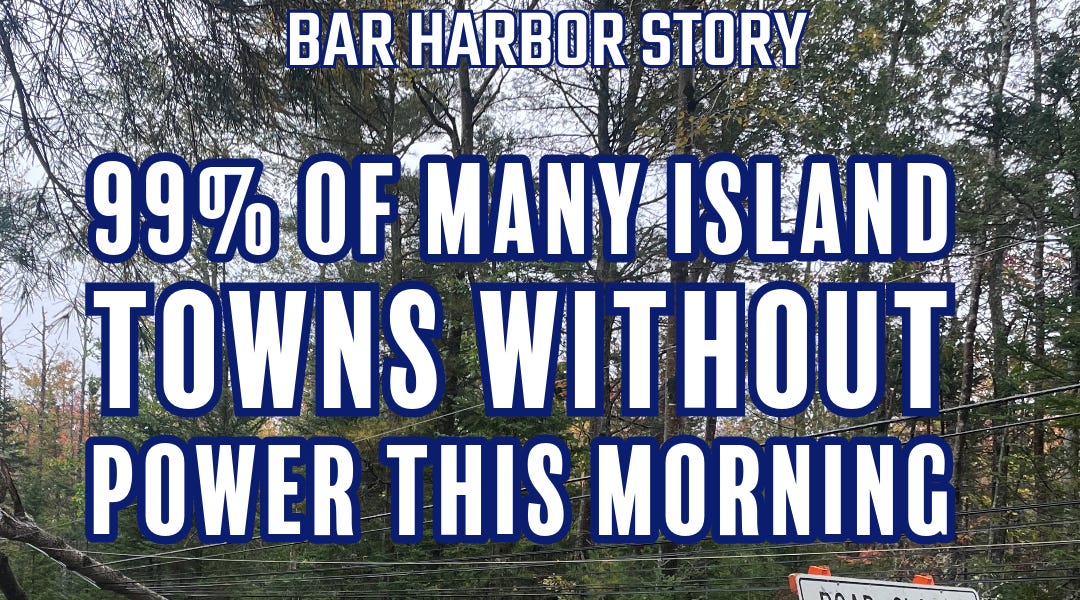 99% of Many Island Towns Without Power This Morning