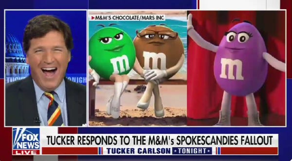 SINGLE TEAR EMOJI: Here's Tucker Declaring Flawless Victory Over M&Ms ...