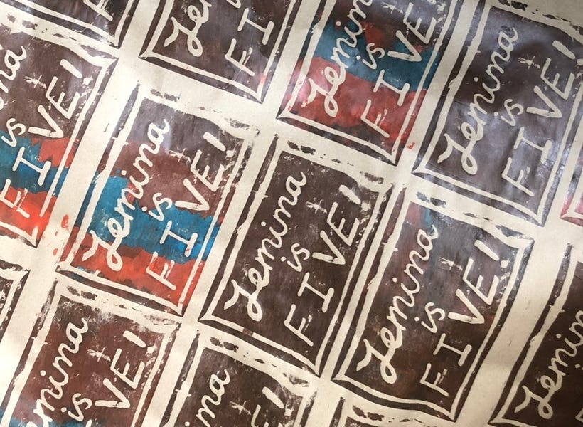 Wrapping paper - by Holly Bell - What Did She Say?