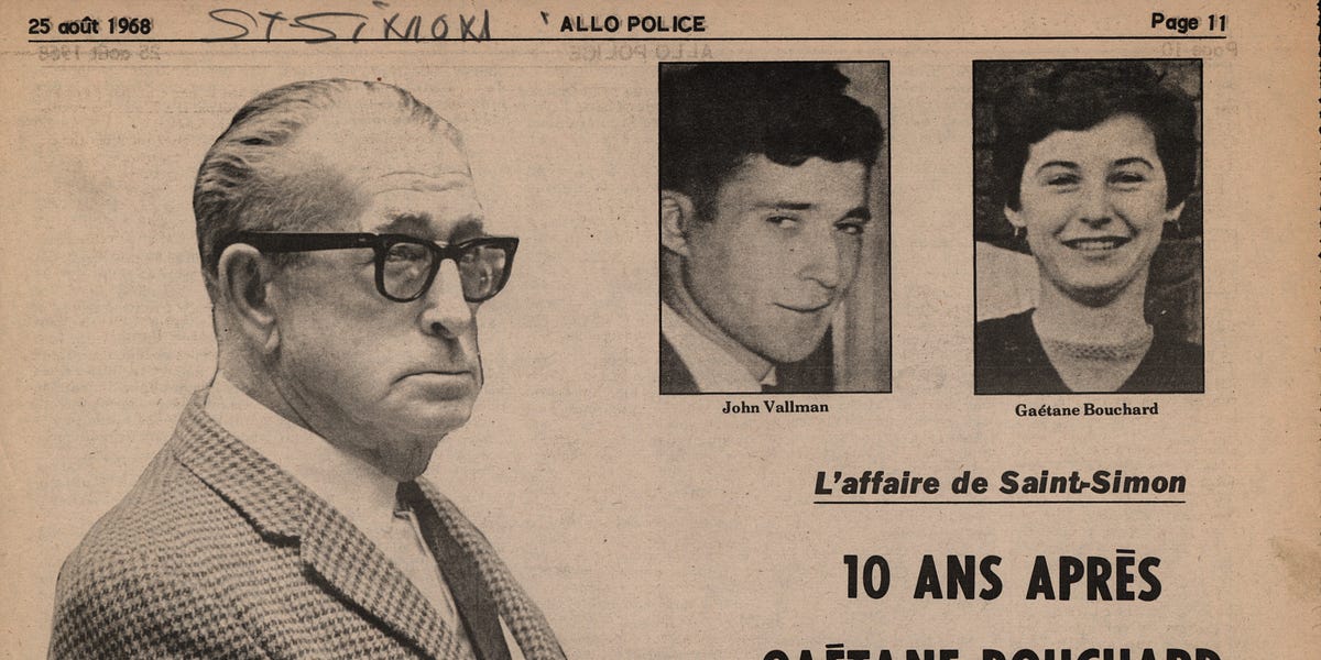 L'affaire de Saint-Simon | Allô Police | Août 1968